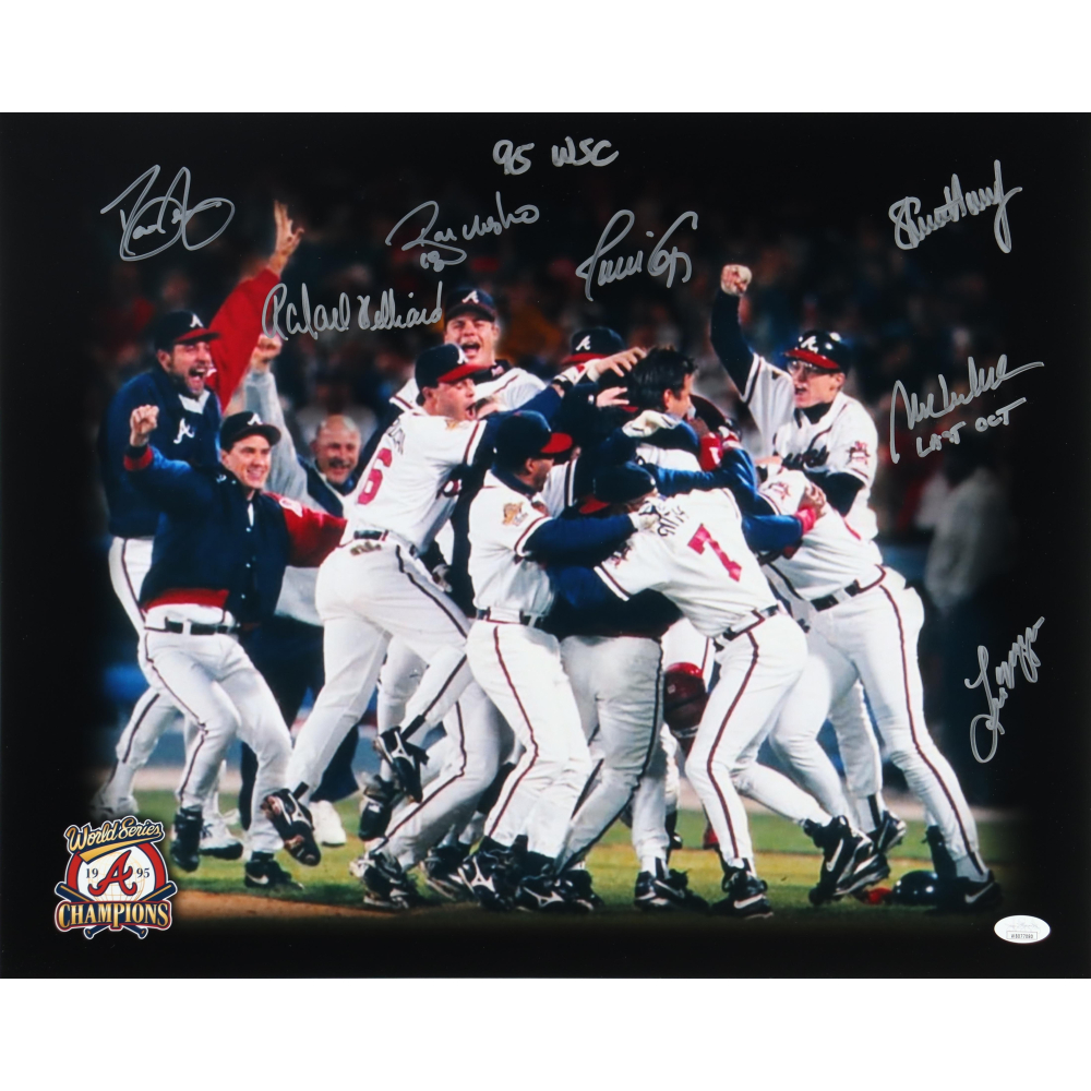 Atlanta Braves 1995 World Series 16x20 Photo Signed by (7) With David ...