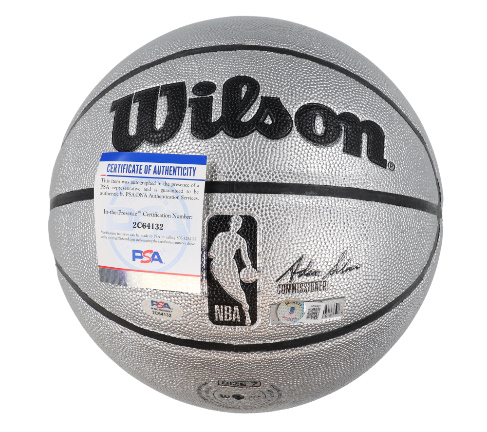 Larry Bird & Magic Johnson Signed NBA Special Edition Platinum ...