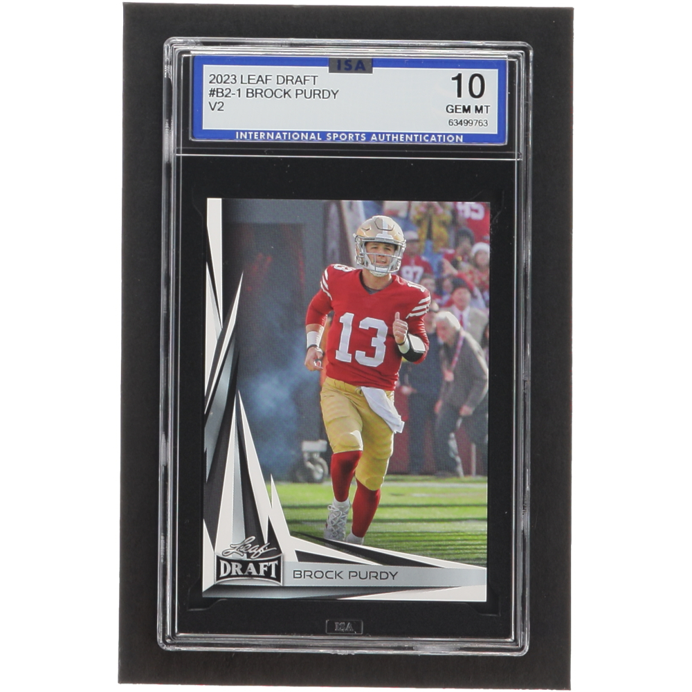 Brock Purdy 2023 Leaf Draft Base Version 2 #B11 (ISA 10) | Pristine Auction