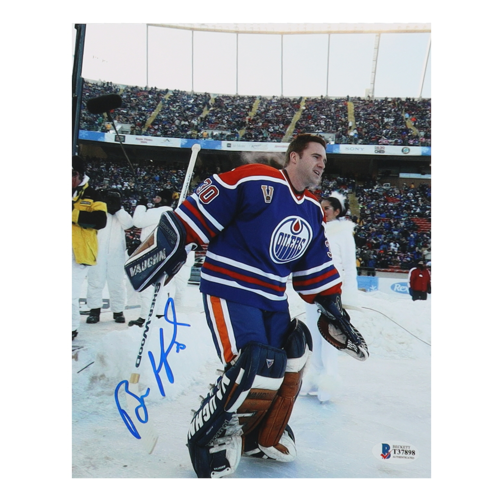 Bill Ranford Signed Oilers 8x10 Photo (Beckett) | Pristine Auction