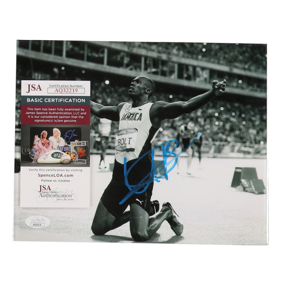 Usain Bolt Signed Team Jamaica 8x10 Photo (JSA) | Pristine Auction