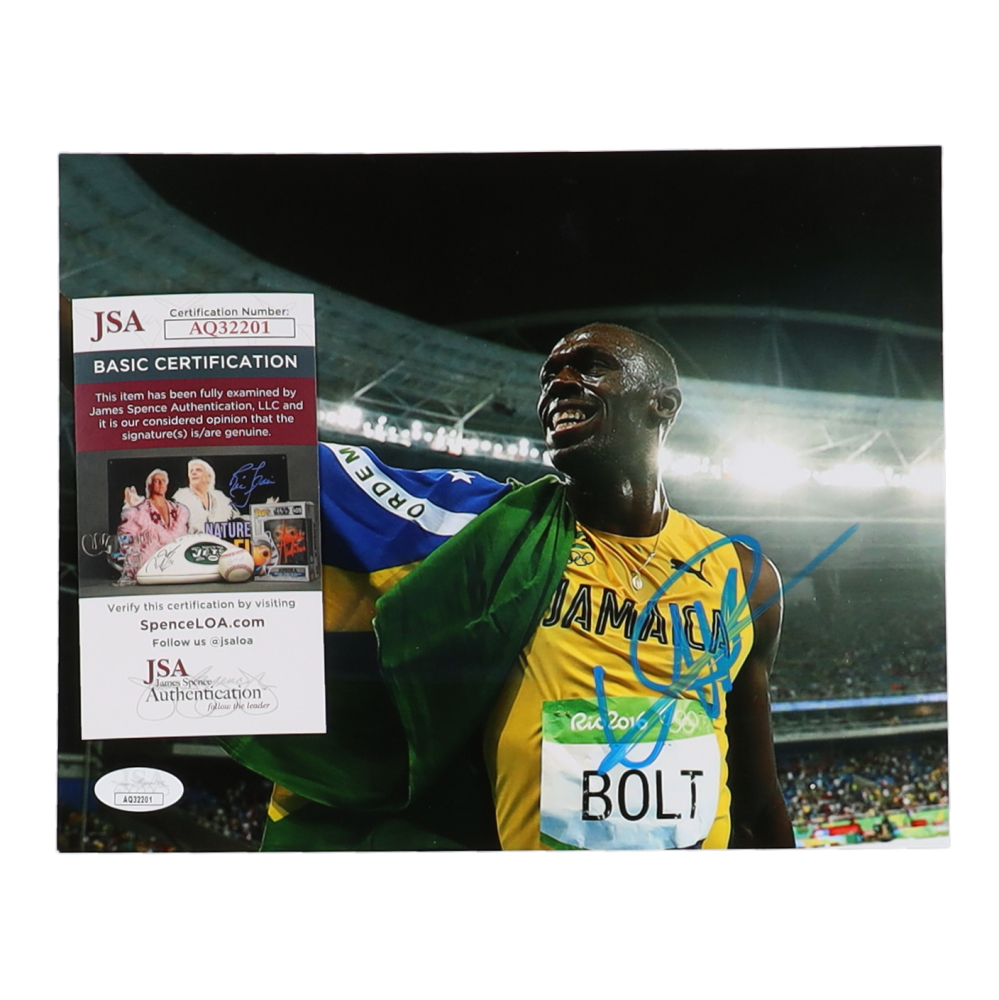 Usain Bolt Signed Team Jamaica 8x10 Photo (JSA) | Pristine Auction