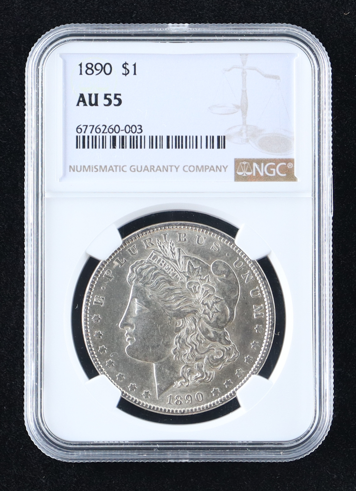 1890 Morgan Silver Dollar (NGC AU55) | Pristine Auction