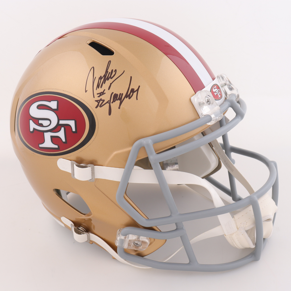 John Taylor Signed 49ers Full-Size Speed Helmet (Schwartz) | Pristine ...