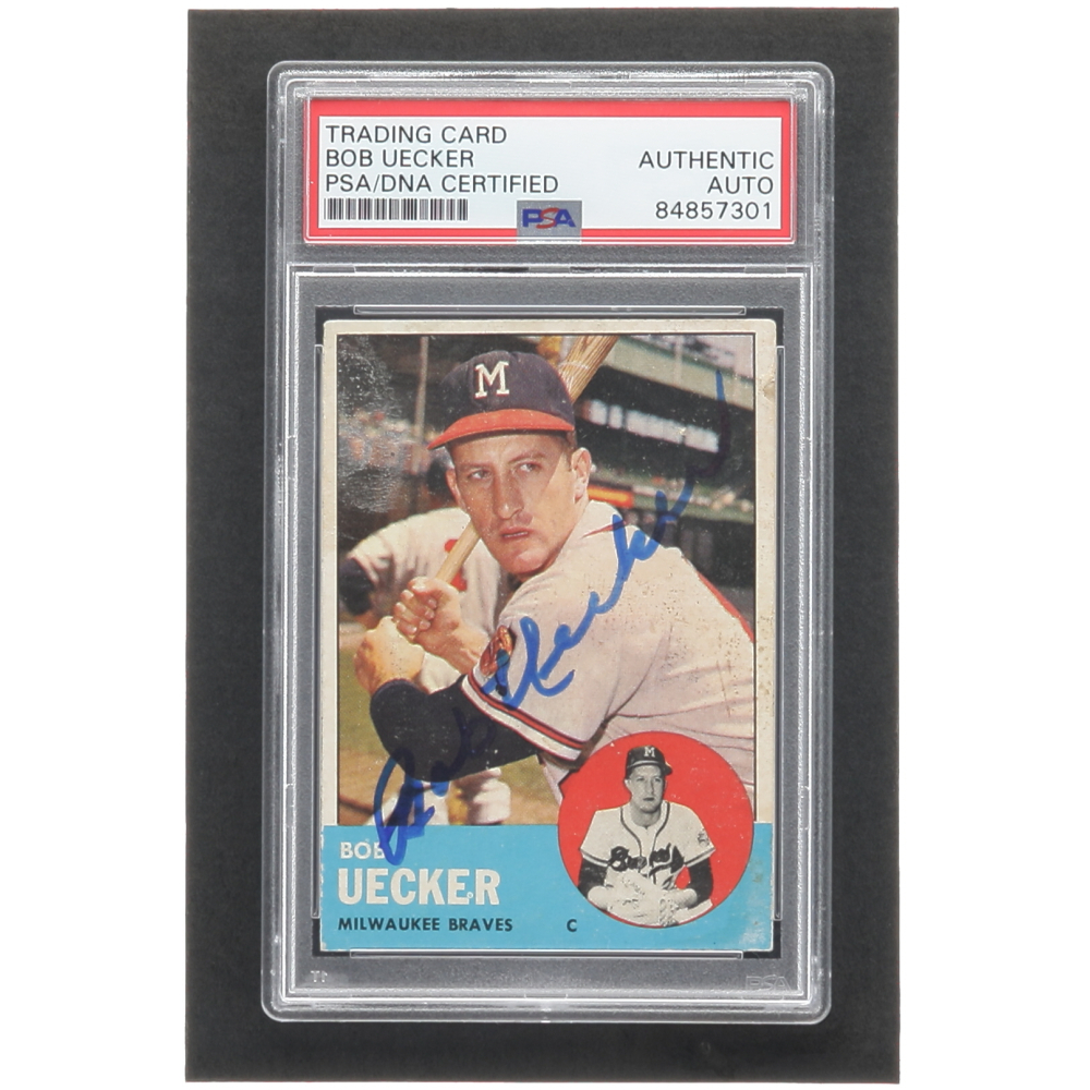 Bob Uecker Signed 1963 Topps #126 (PSA) | Pristine Auction
