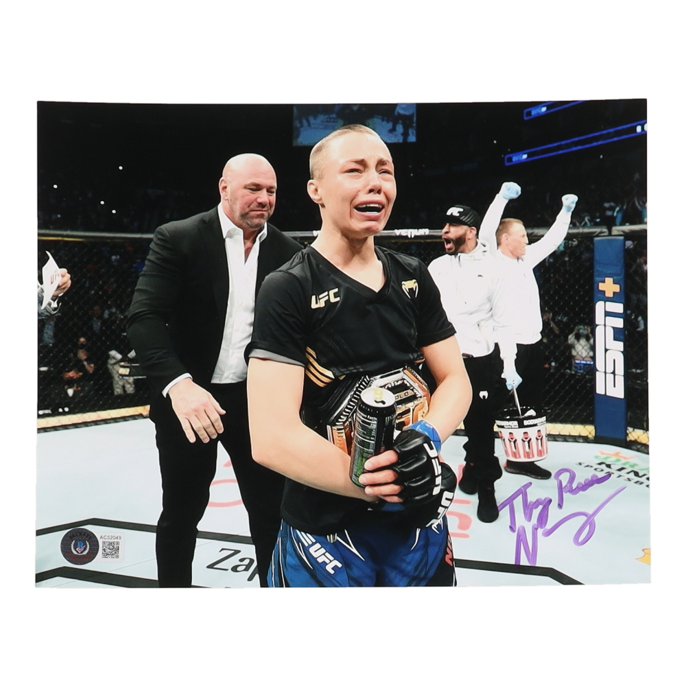 "Thug" Rose Namajunas Signed UFC 8x10 Photo (Beckett) | Pristine Auction