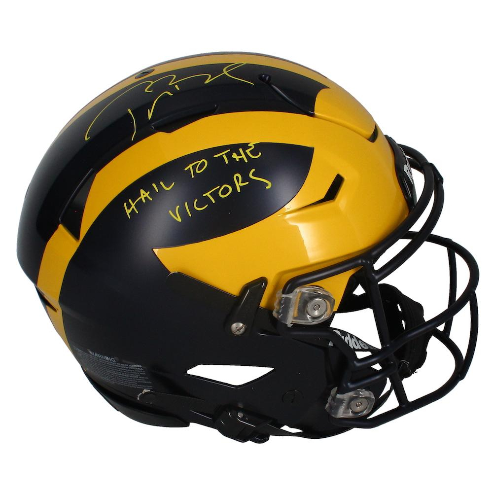 Tom Brady Signed Michigan Wolverines Full-Size Authentic On-Field ...