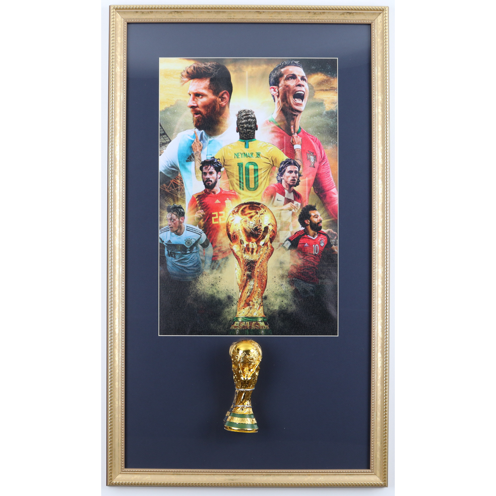 "All-Time Soccer Greats" Custom Framed Canvas Photo Print Display With ...