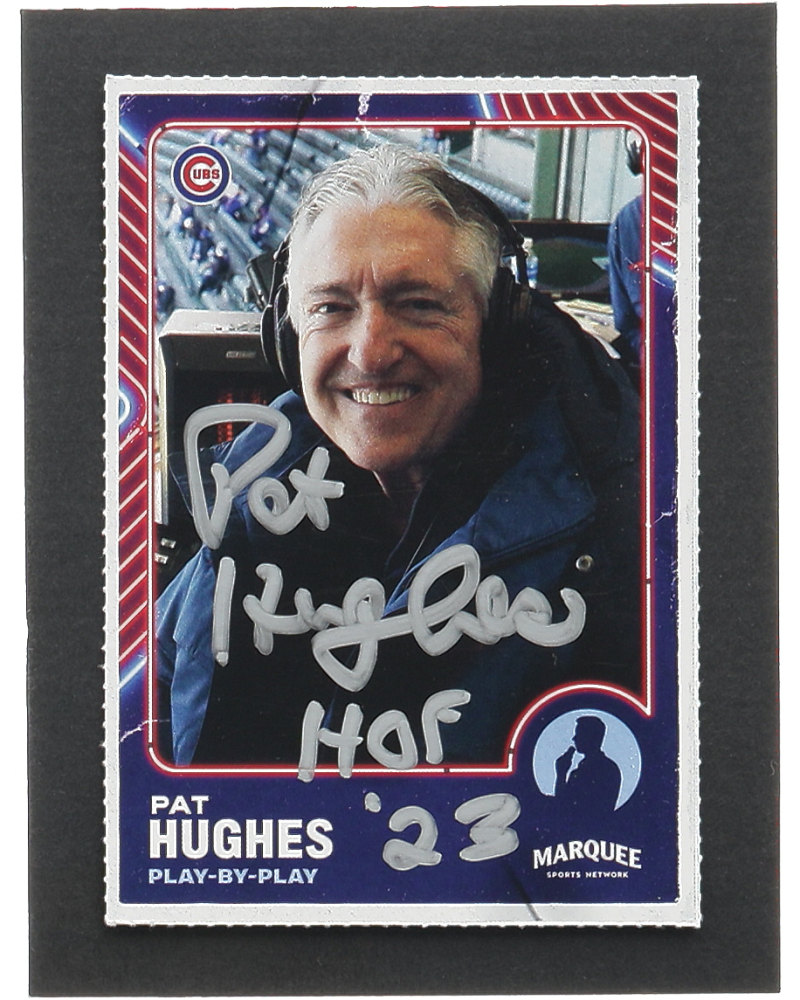 Pat Hughes Signed Custom Trading Card Inscribed "HOF '23" (Beckett ...