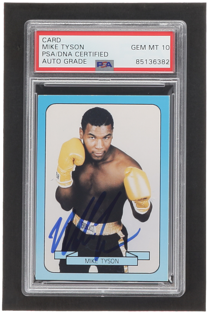 Mike Tyson Signed 1990 Living Legend Series 1 #18 (PSA | Auto 10 ...