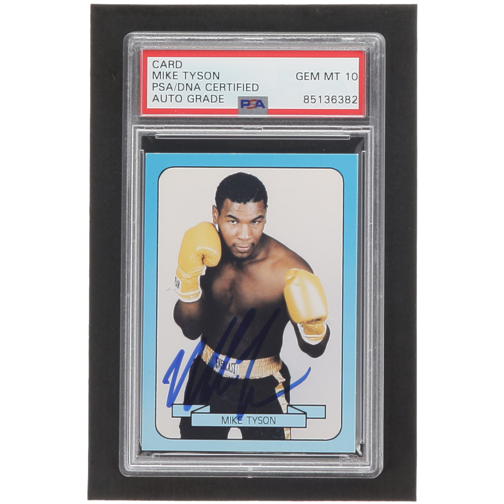 Mike Tyson Signed 1990 Living Legend Series 1 #18 (PSA | Auto 10 ...