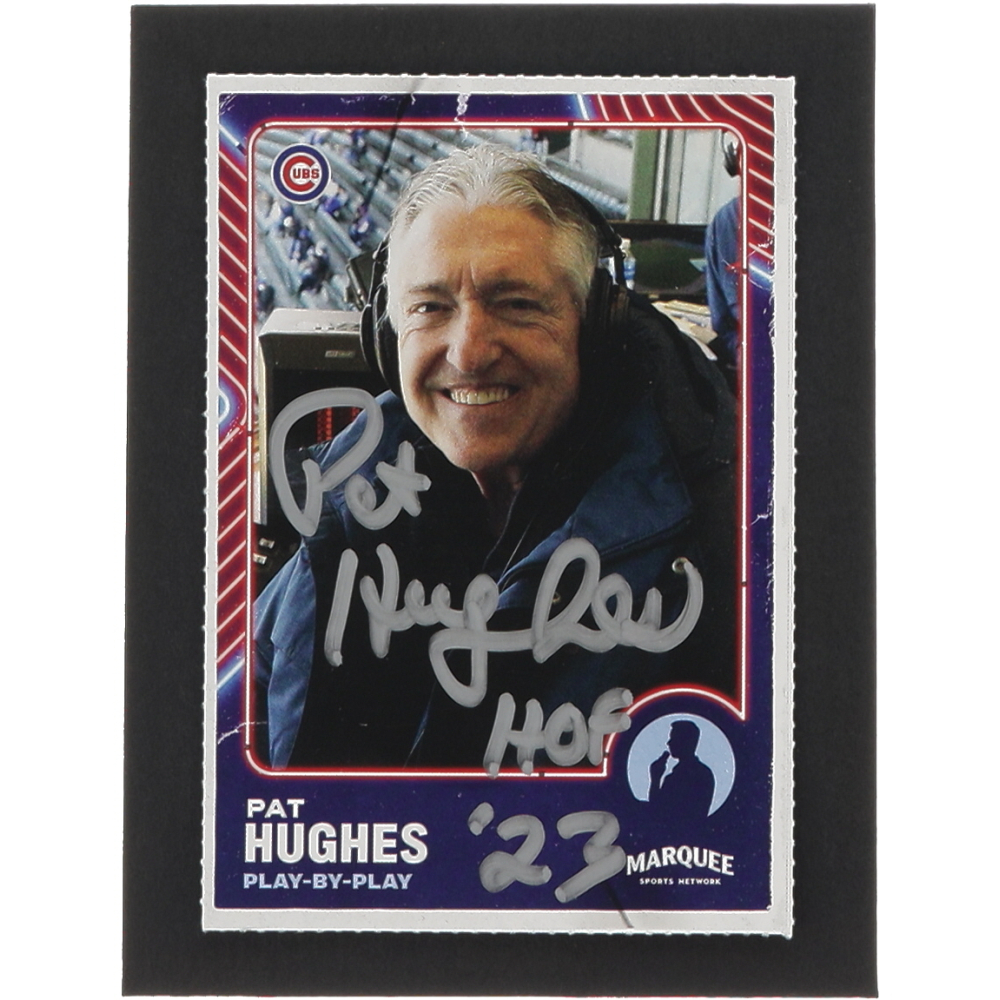 Pat Hughes Signed Custom Trading Card Inscribed "HOF '23" (Beckett ...