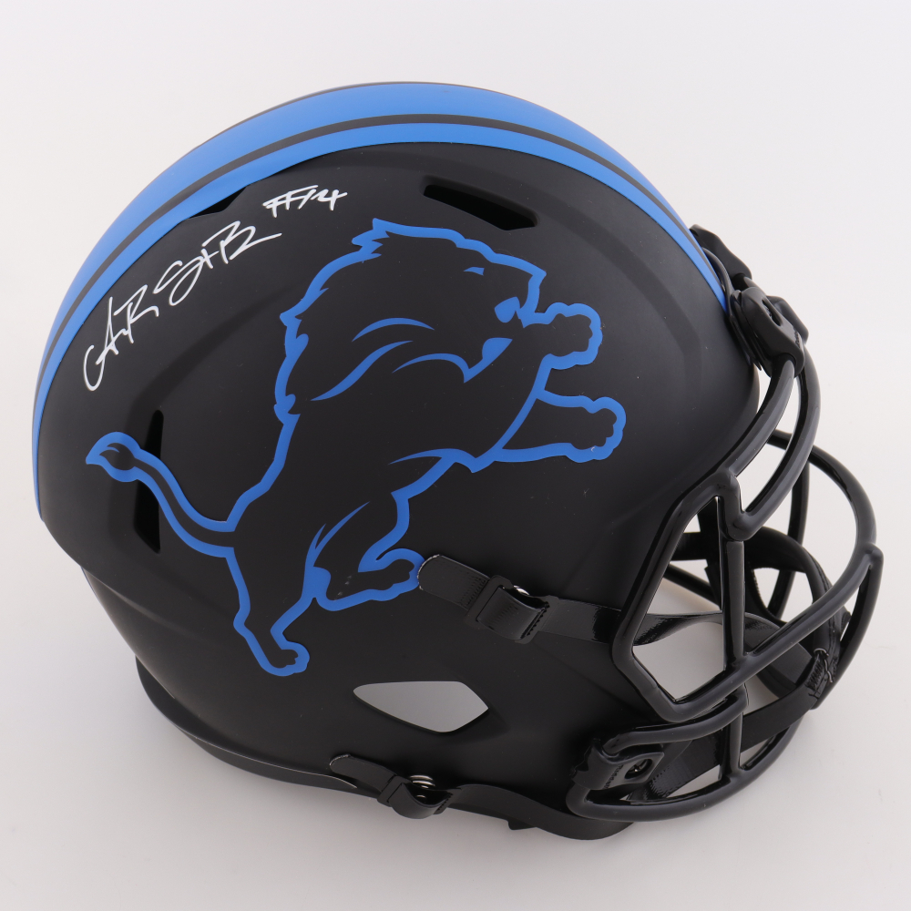 Amon-Ra St. Brown Signed Lions Full-Size Eclipse Alternate Speed Helmet ...
