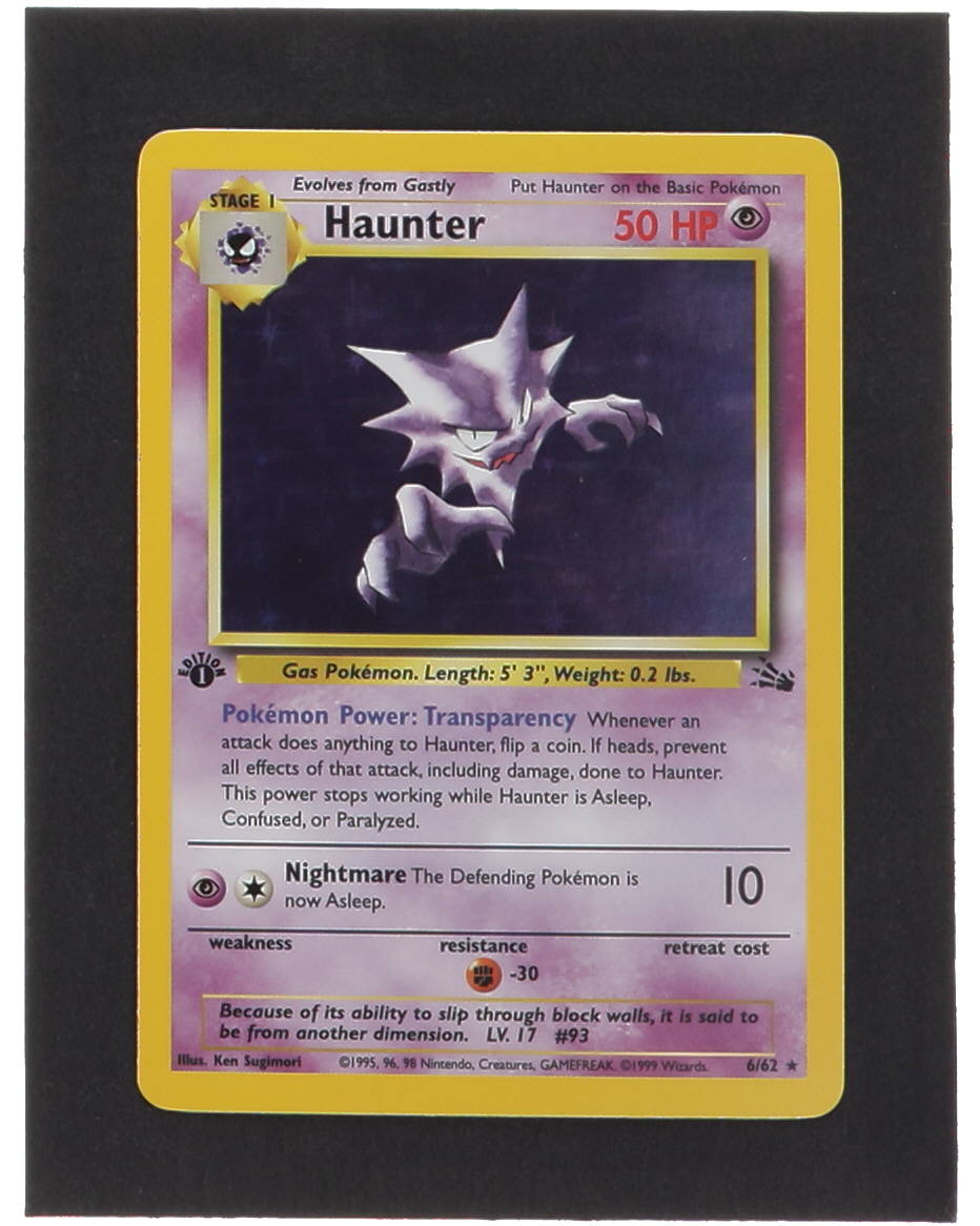 Haunter 1999 Pokemon Fossil 1st Edition #6 Holo | Pristine Auction