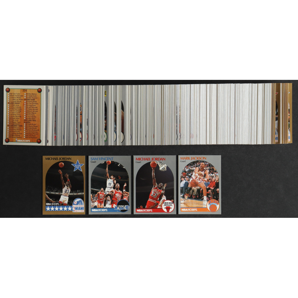 1990-91 Hoops Complete Set of (440) Basketball Cards with Michael ...