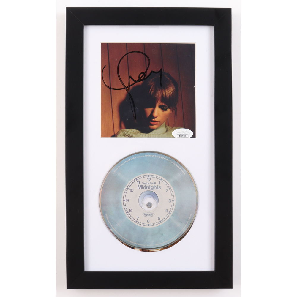 Taylor Swift Signed "Midnights" Custom Framed CD Album Cover Display ...