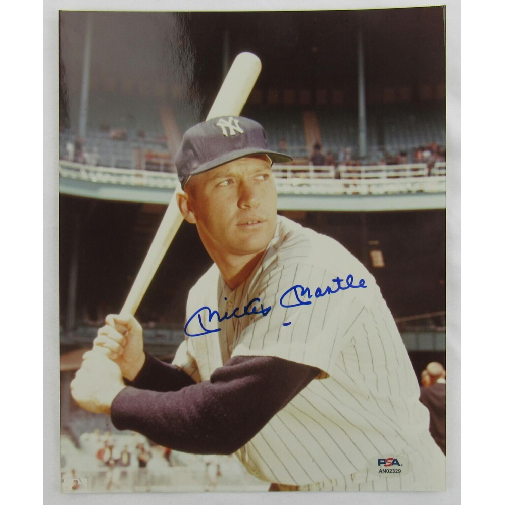 Mickey Mantle Signed Yankees 8x10 Photo (PSA) | Pristine Auction