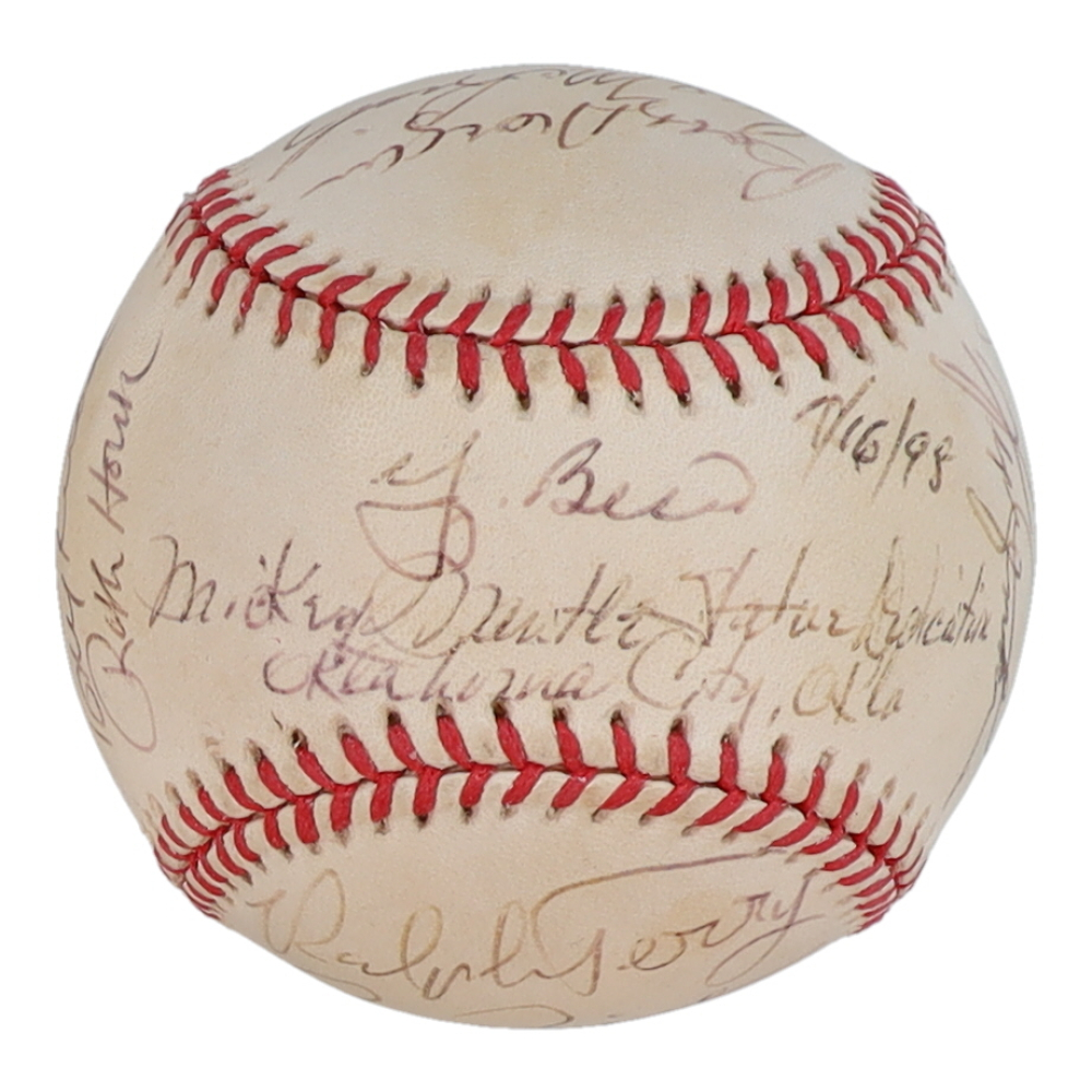 "MLB Old Timers" OAL Baseball Signed By (13) With Yogi Berra, Fergie ...