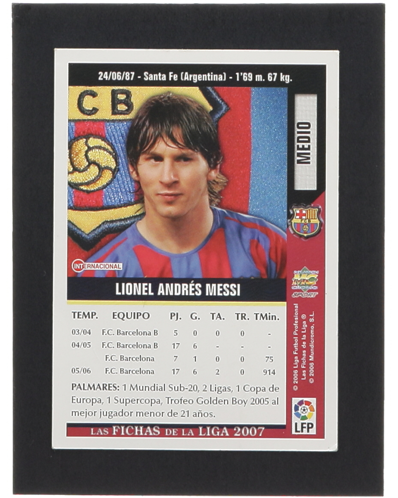Lionel Messi 2006 Mundicromo Fichas #19 | Pristine Auction