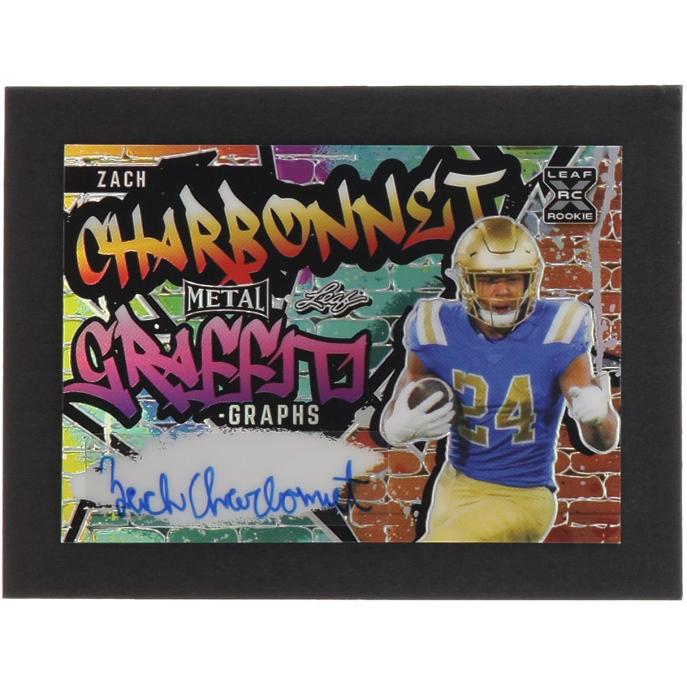 Zach Charbonnet 2023 Leaf Metal Graffiti Graphs Prismatic Silver #GZC1 ...