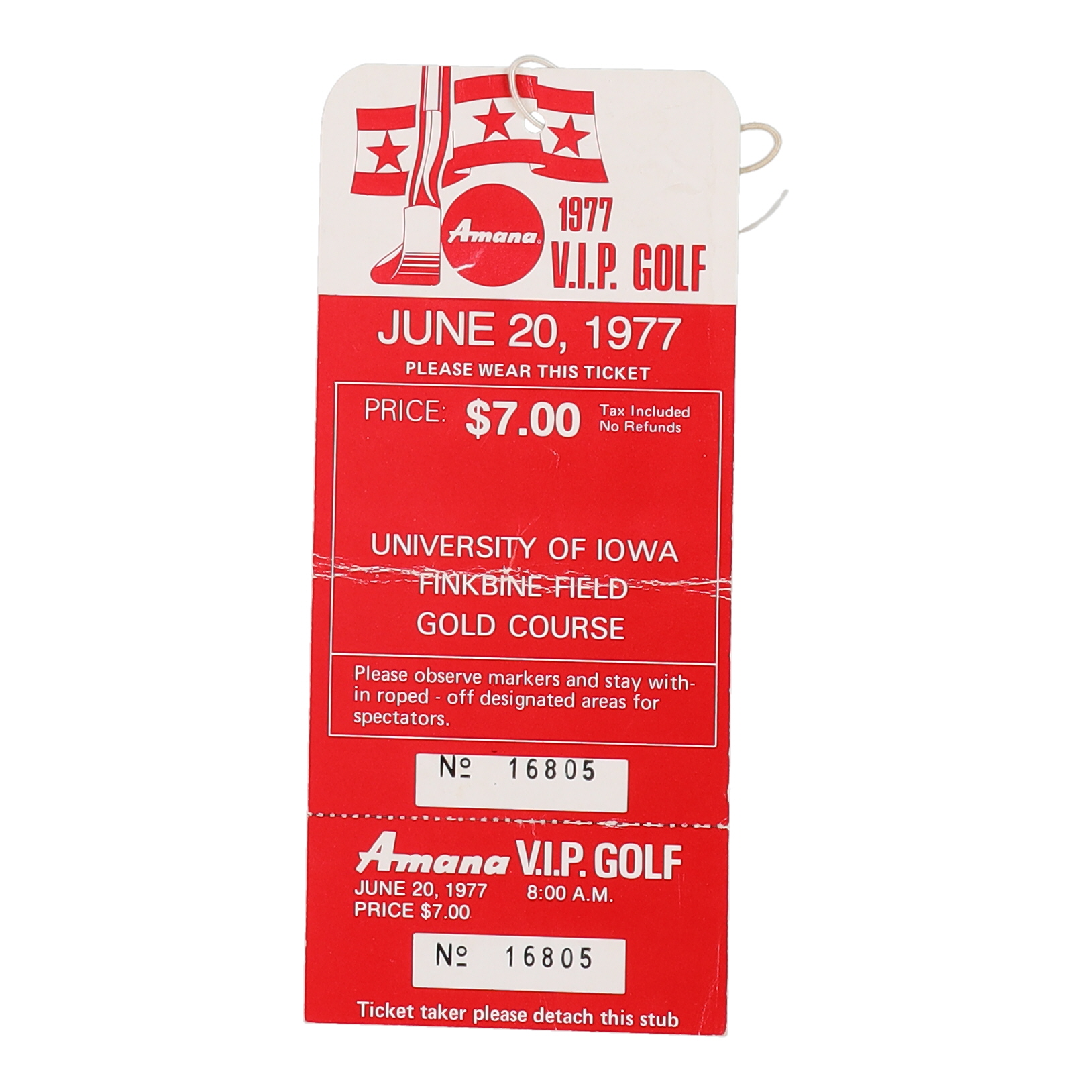 1977 Iowa City V.I.P. Golf Tournament Official Program Signed by (15 ...
