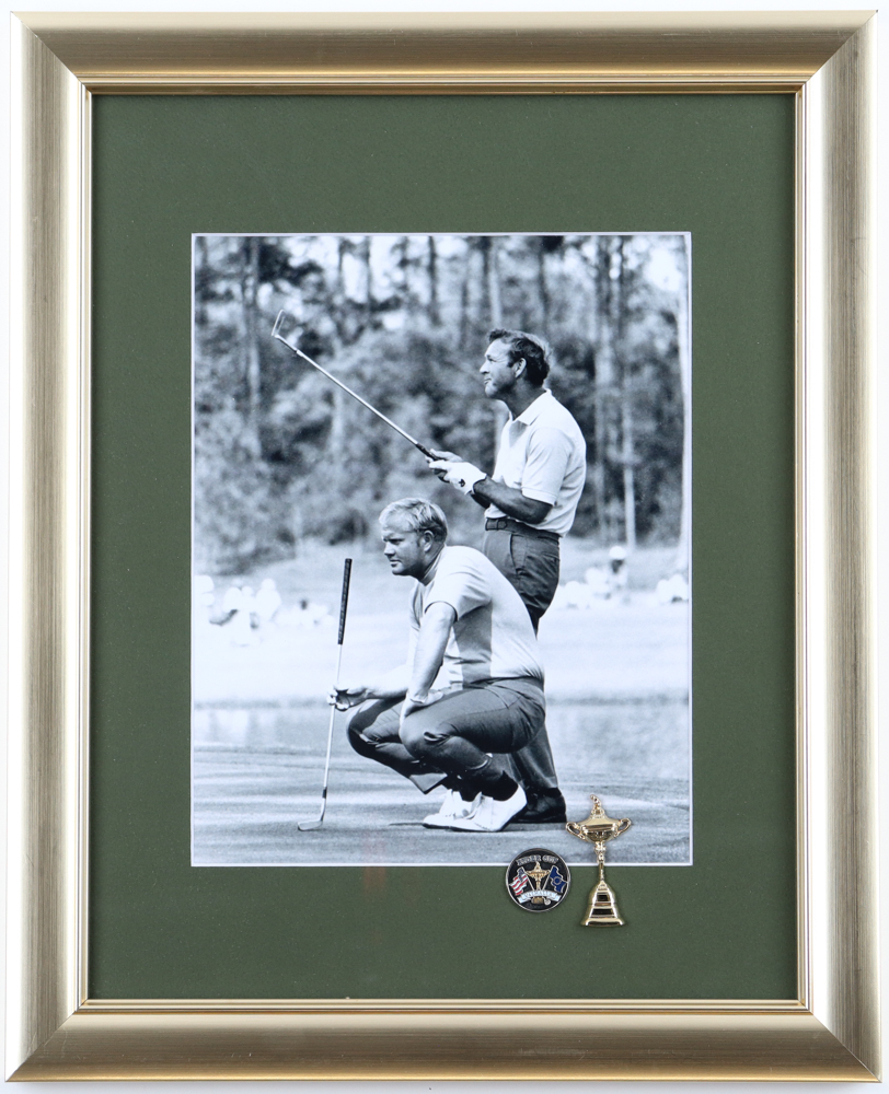 "Arnold Palmer & Jack Nicklaus At Ryder Cup" Custom Framed Photo ...