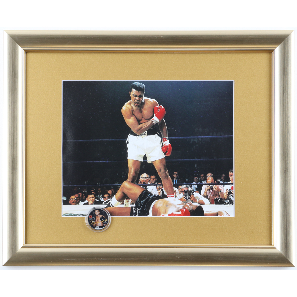 "Muhammad Ali Over Sonny Liston" Custom Framed Art Print Display With ...