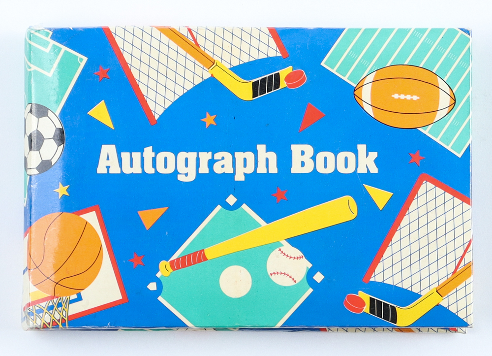 Sports Super-Stars Autograph Book Signed by (80) with Barry Bonds ...