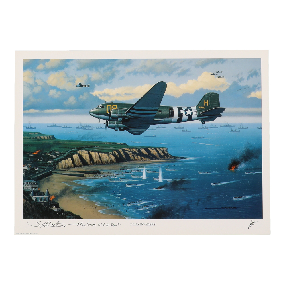 Stan Stokes Lithograph Signed By Salve H. Matheson Inscribed "MAJ GEN ...
