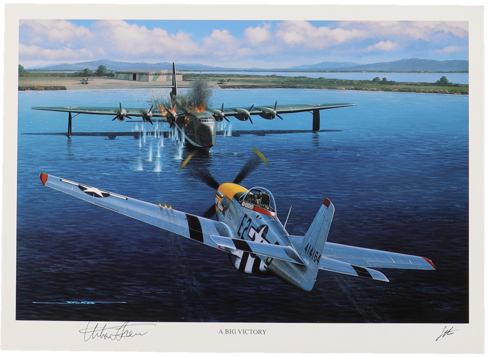 Urban L. Drew & Stan Stokes Signed "A Big Victory" 11.5x16 Print (AIV ...