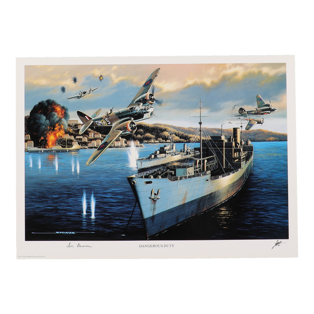 Stan Stokes "A Dangerous Duty" Lithograph Signed by Ivor Broom (AIV ...
