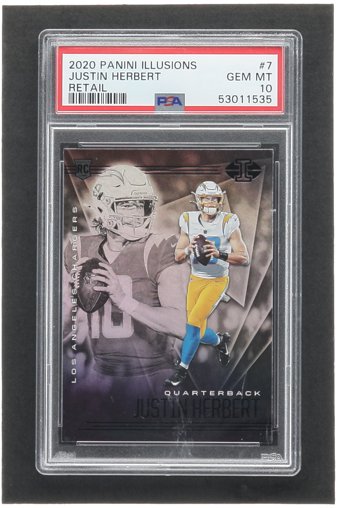 Justin Herbert 2020 Panini Illusions Retail #7 RC (PSA 10) | Pristine ...