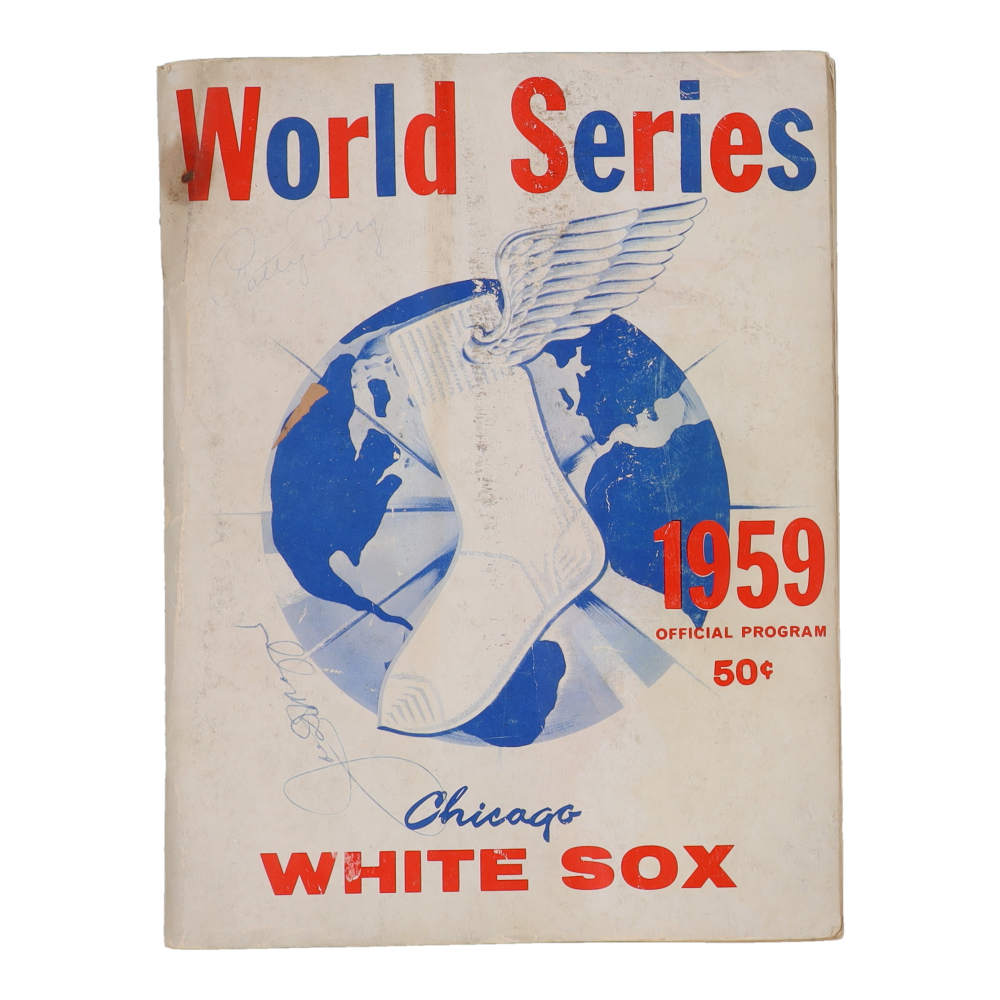 Joe DiMaggio & Patty Berg Signed 1959 World Series Official Program ...