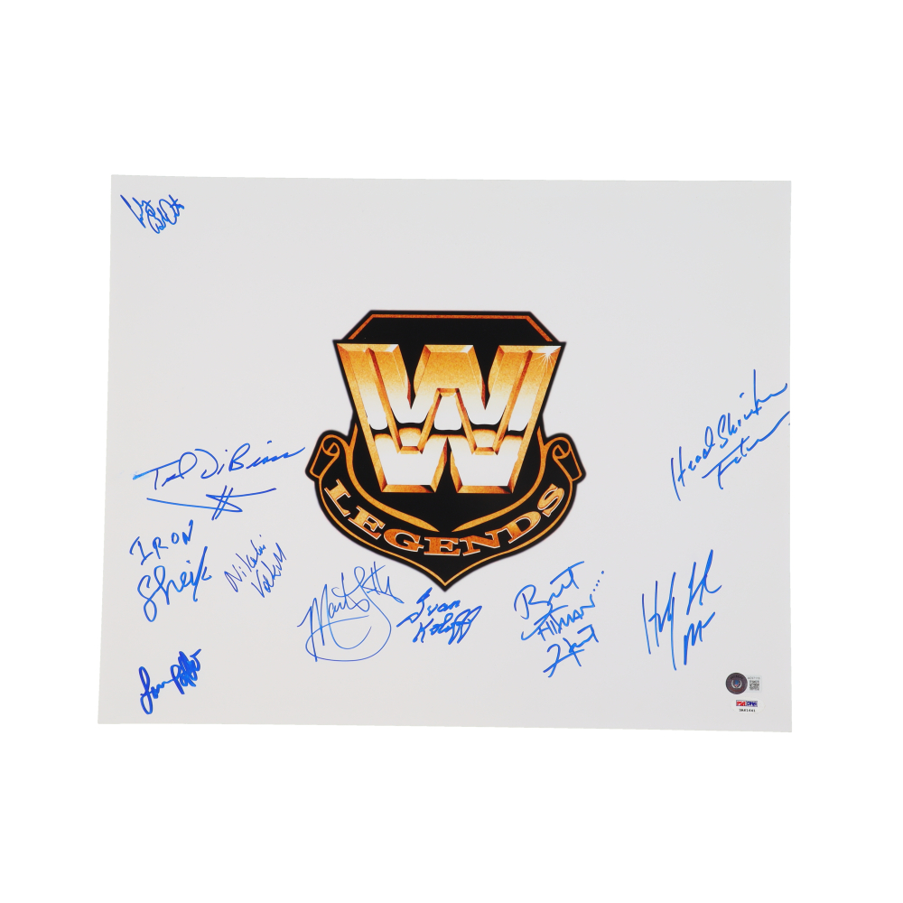 WWE Legends (10) Multi-Signed WWE 16x20 Photo Including Cowboy Bob ...