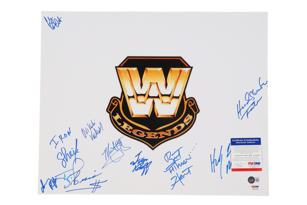 WWE Legends (10) Multi-Signed WWE 16x20 Photo Including Cowboy Bob ...