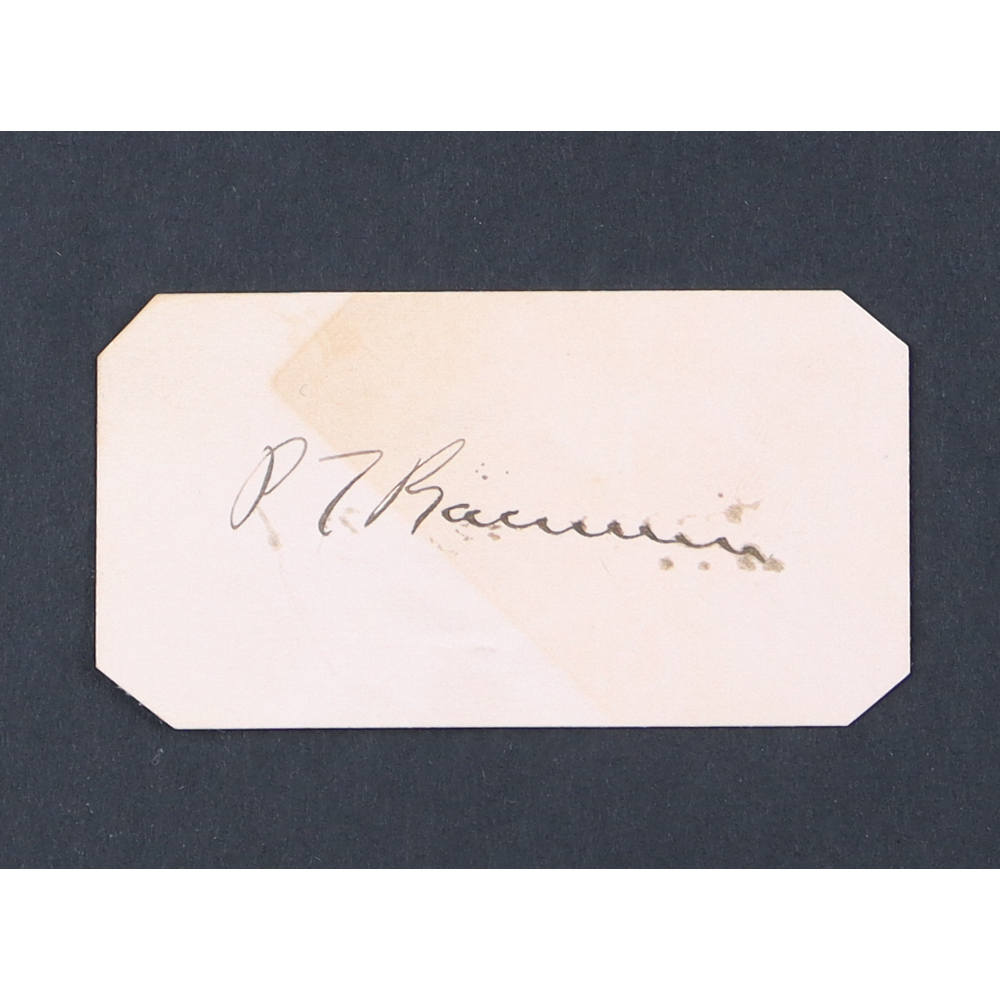 P.T. Barnum Signed Vintage Cut with Bold Autograph (Beckett) | Pristine ...
