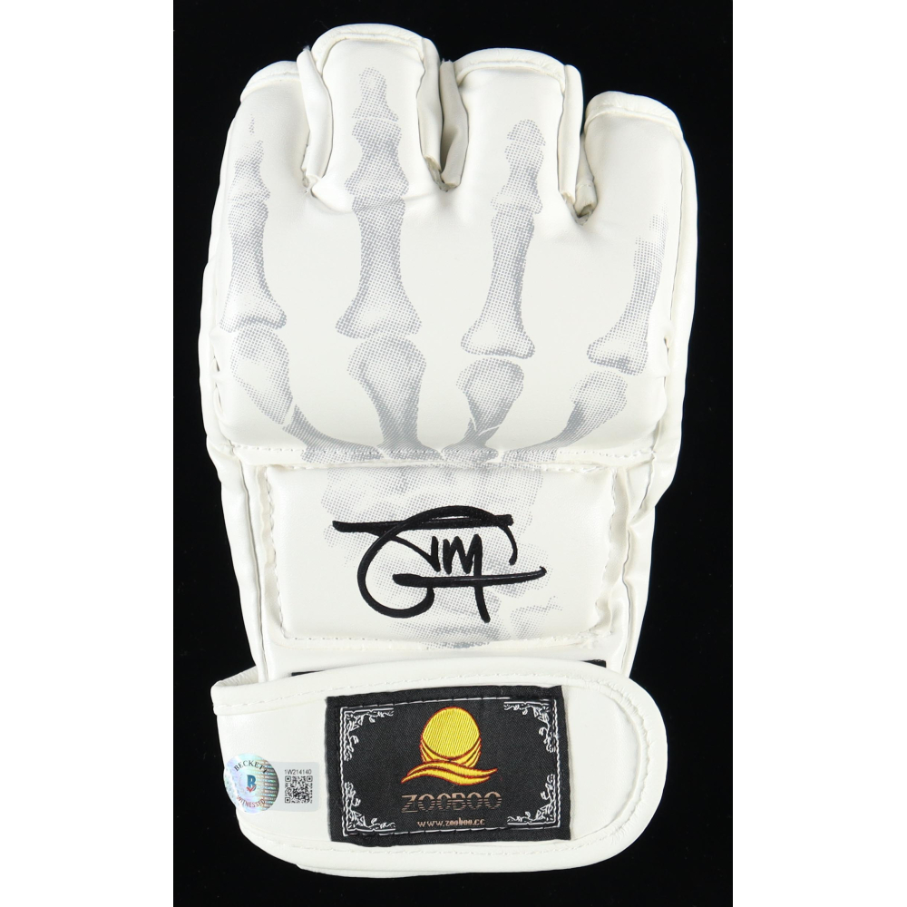 Ian Machado Garry Signed MMA Custom Skeleton Glove (Beckett) | Pristine ...