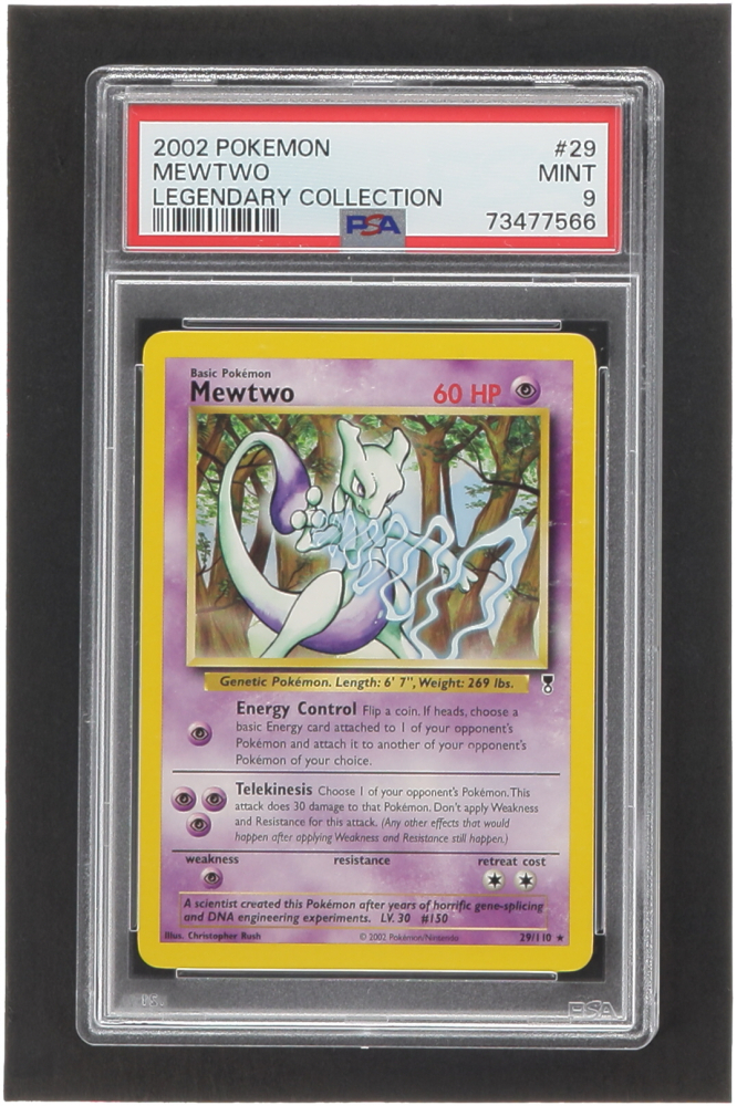 Mewtwo 2002 Legendary Collection #29 Base PSA 9 Price Guide - Sports ...