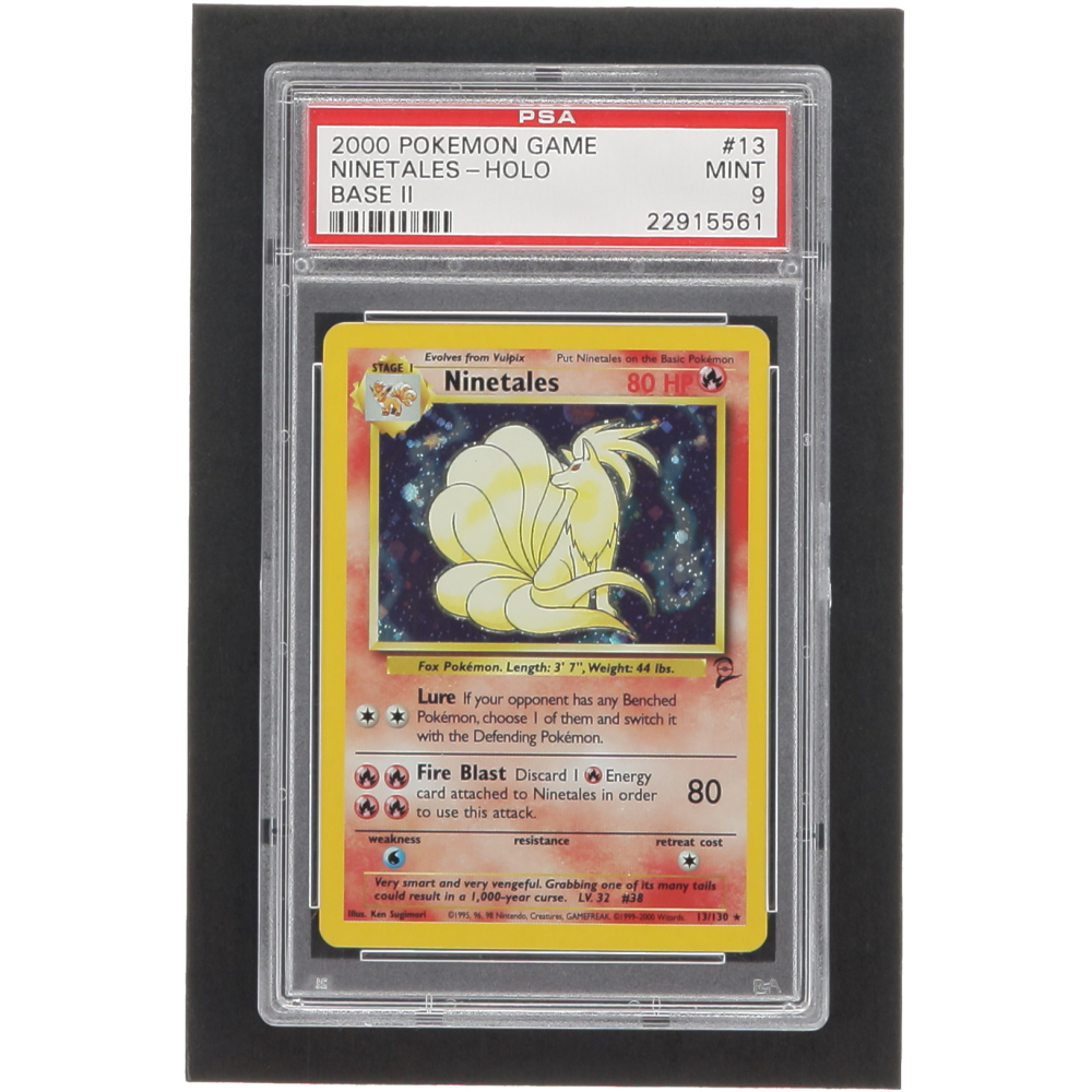 Ninetales 2000 Pokemon Base 2 Unlimited #13 Holo (PSA 9) | Pristine Auction