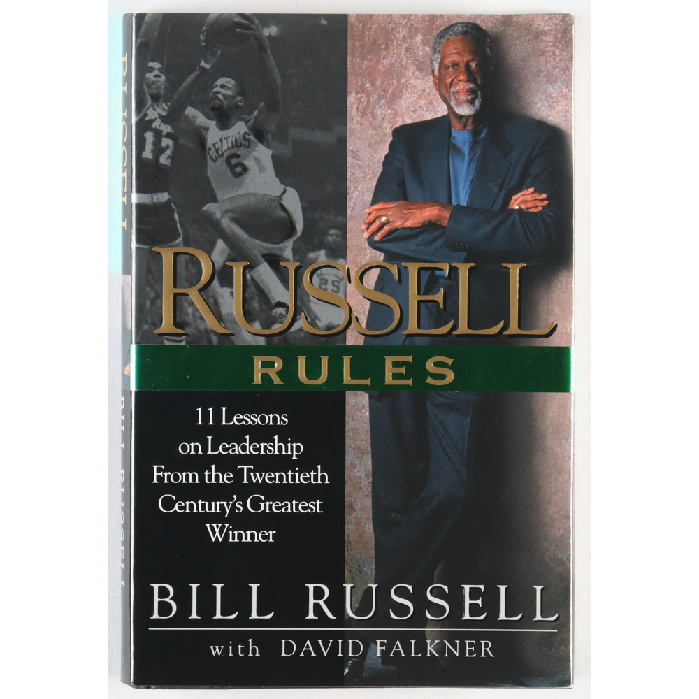 Bill Russell Signed & Inscribed "Russell Rules" Hardcover Book (PSA ...