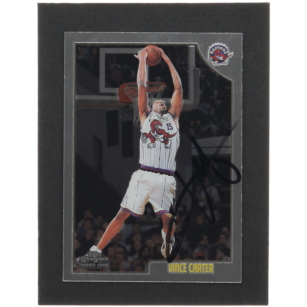 Vince Carter Signed 1998-99 Topps Chrome #199 RC (JSA) | Pristine Auction