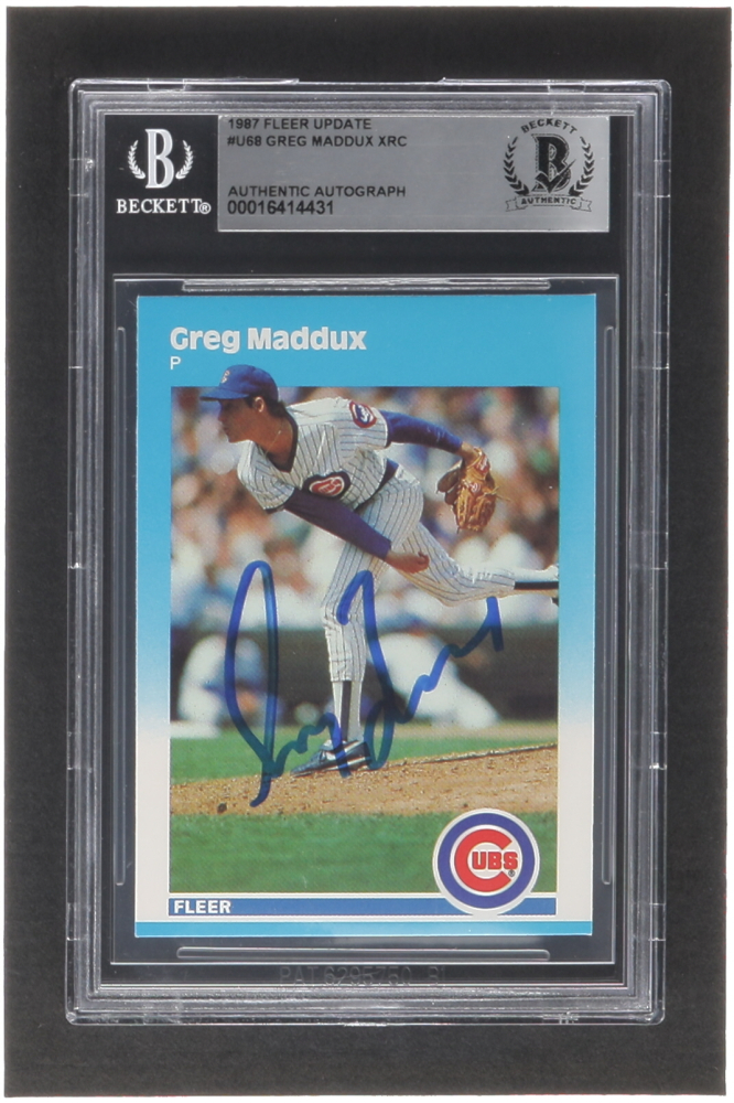Greg Maddux Signed 1987 Fleer Update #U68 XRC (BGS) | Pristine Auction
