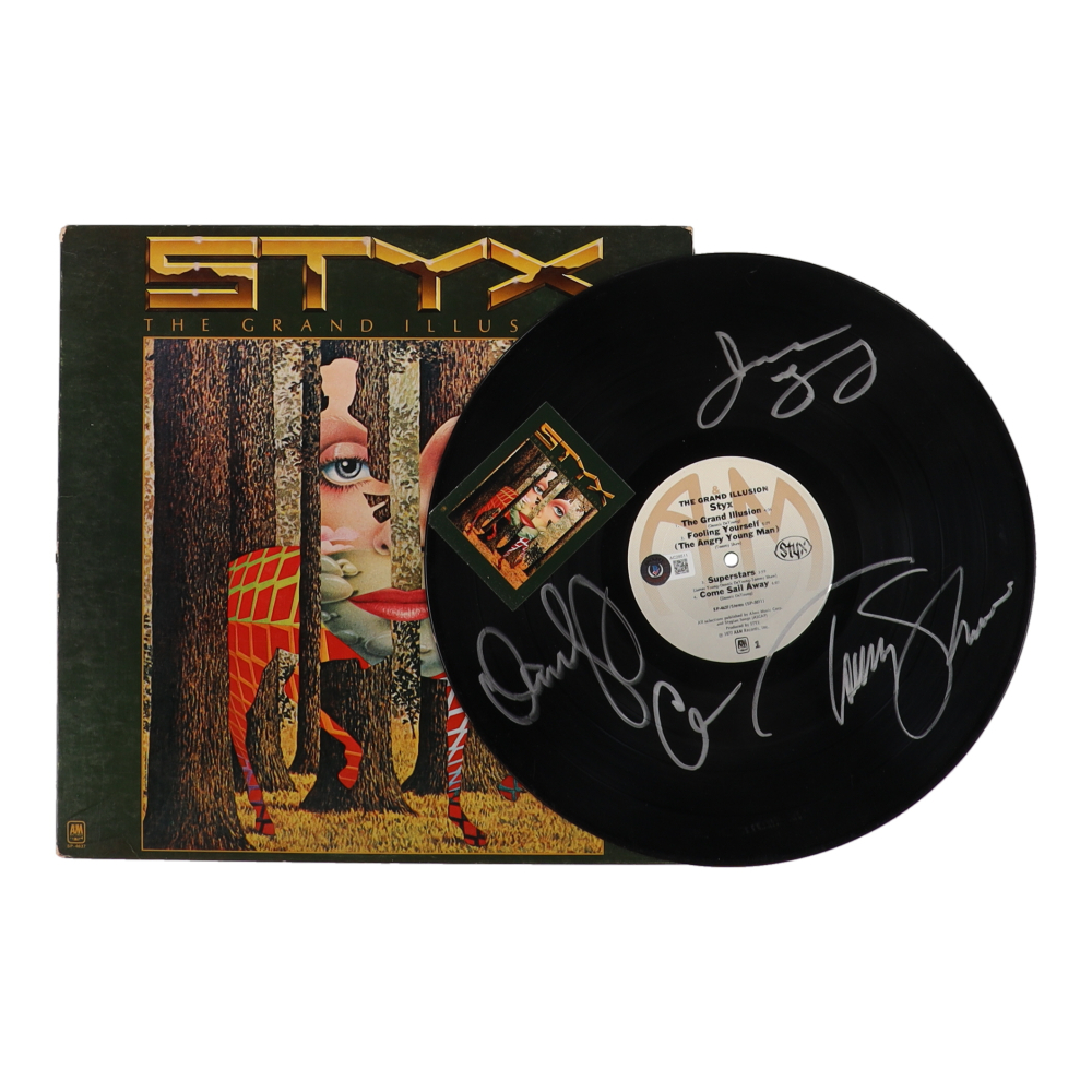 Tommy Shaw, James Young & Dennis DeYoung Signed Styx "The Grand ...