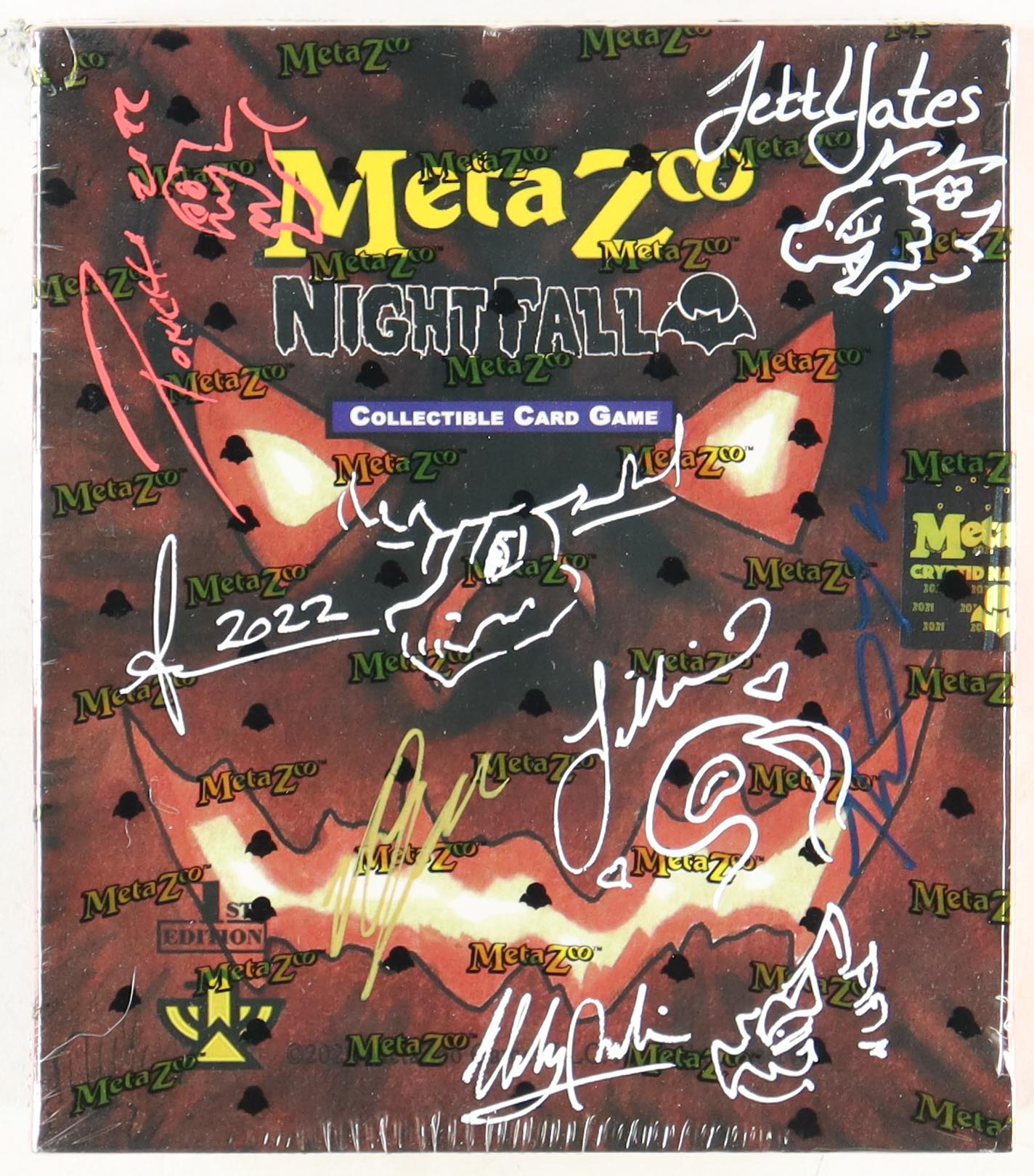 2022 MetaZoo Nightfall Box Signed by (7) Artists with Poncho, Jerry ...