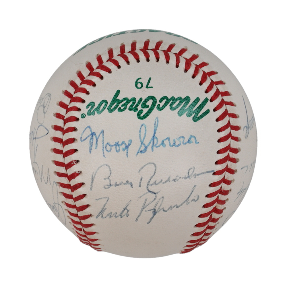 "Yankees Hall Of Famers & Stars" MacGregor Practice Baseball Signed By ...