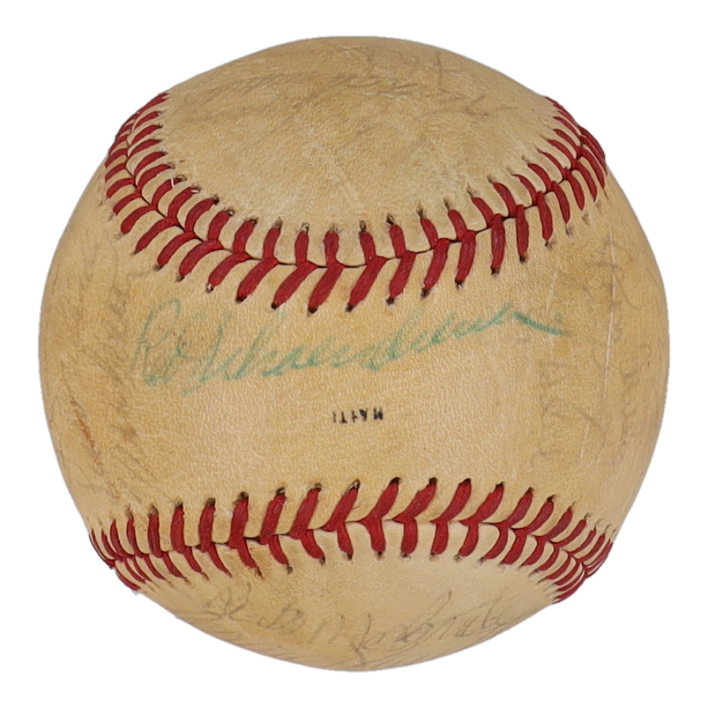 1975 Cardinals Baseball Signed by (27) with Lou Brock, Ted Simmons, Red ...