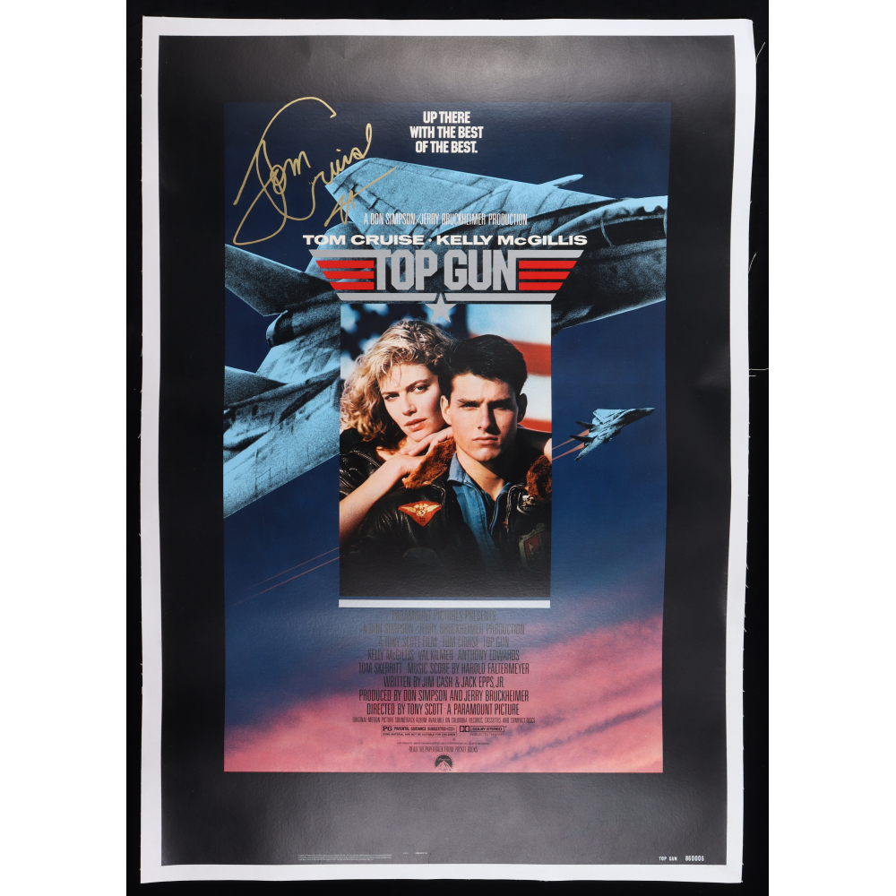 Tom Cruise Signed "Top Gun" Original 27x40 Poster (Beckett) | Pristine ...