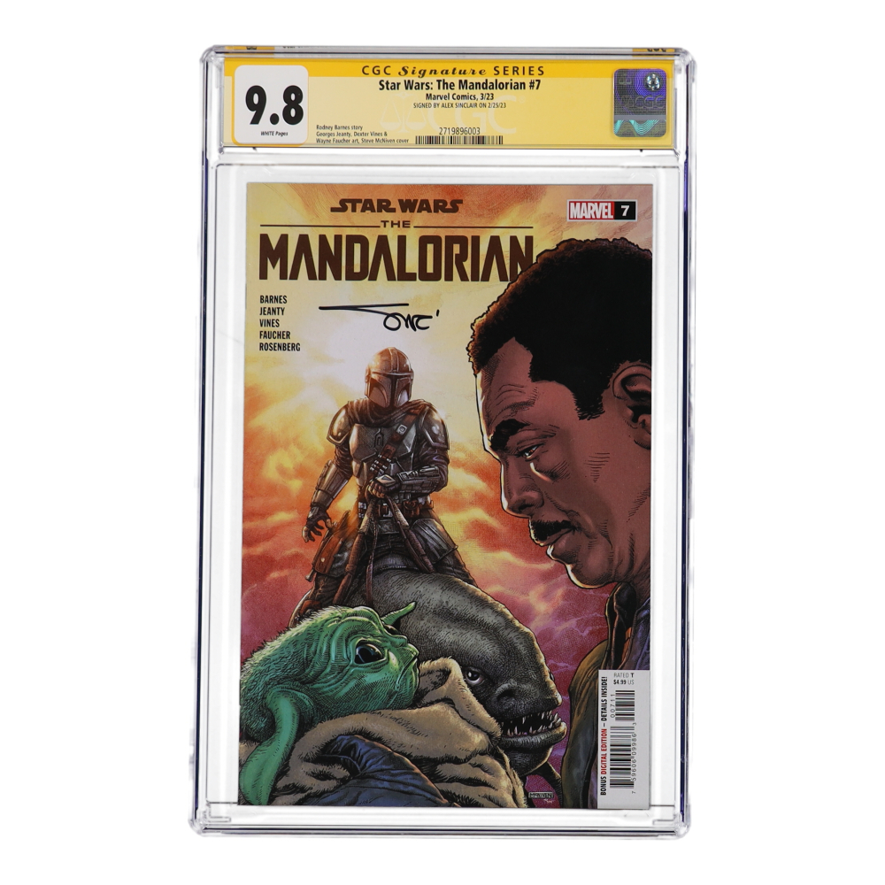 Alex Sinclair Signed 2023 "Star Wars: The Mandalorian" Issue #7 Marvel Comic Book (CGC 9.8 ...