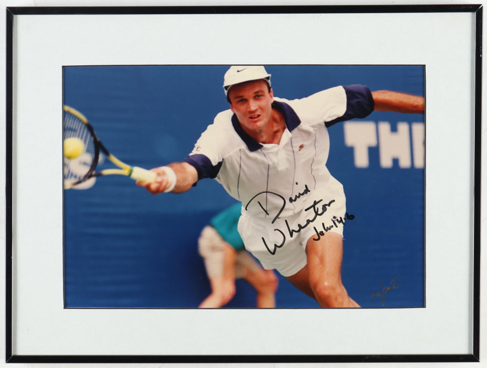 David Wheaton Signed Custom Framed Photo Display (Beckett) | Pristine ...