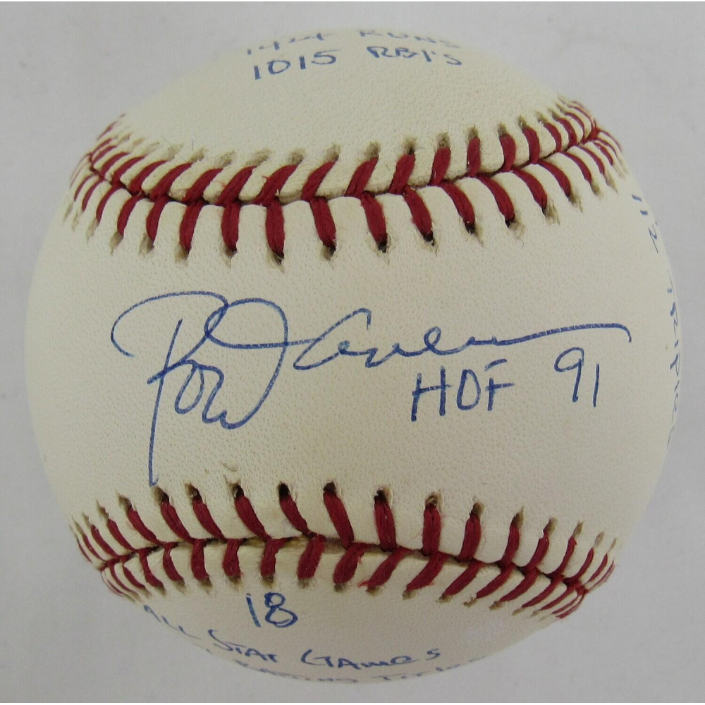 Rod Carew Signed OML Baseball with Multiple Career Inscriptions ...